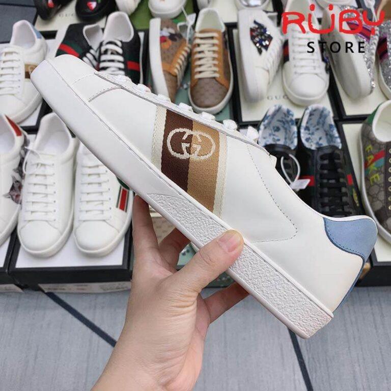 Giày Gucci Ace Blue Interlocking G rep 1:1 chuẩn | Ruby Store