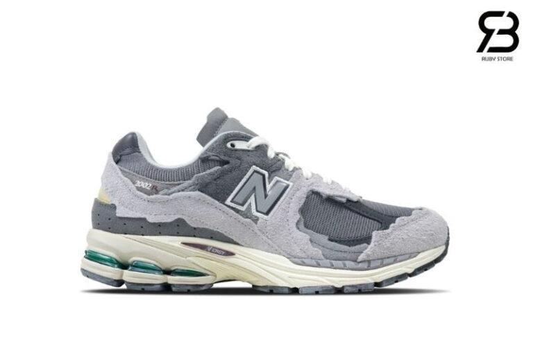 Giày New Balance 2002R Protection Pack Rain Cloud Xám Xanh