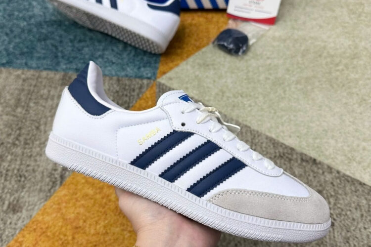 Giày adidas Samba ADV White Shadow Navy Trắng Xanh Navy