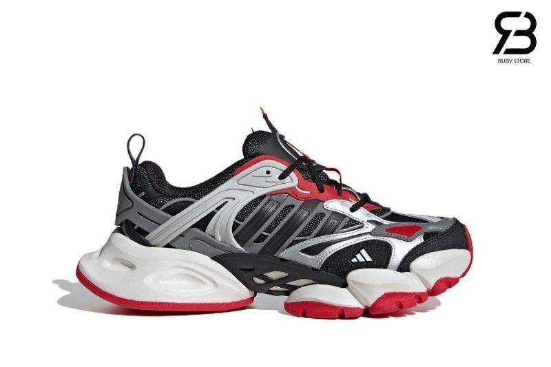 Giày adidas XLG Runner Deluxe Black Silver Red Đen Xám Đỏ