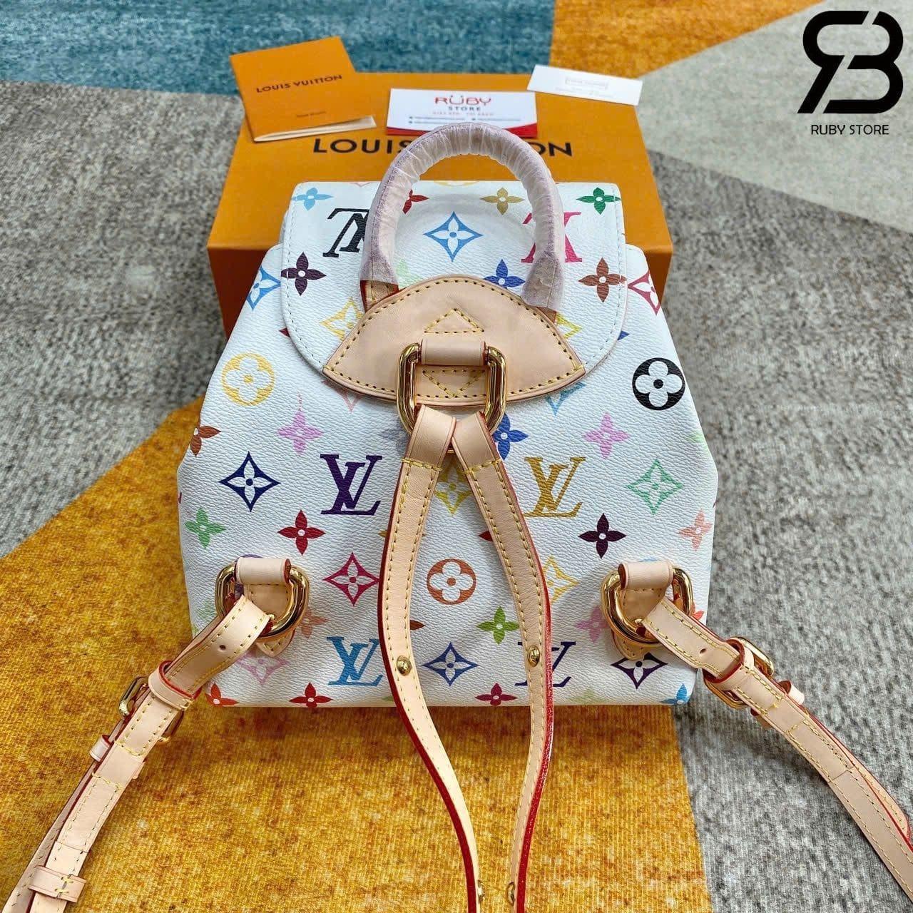 Ba Lô LV x TM Venice Backpack M13081 Multicolor White Monogram