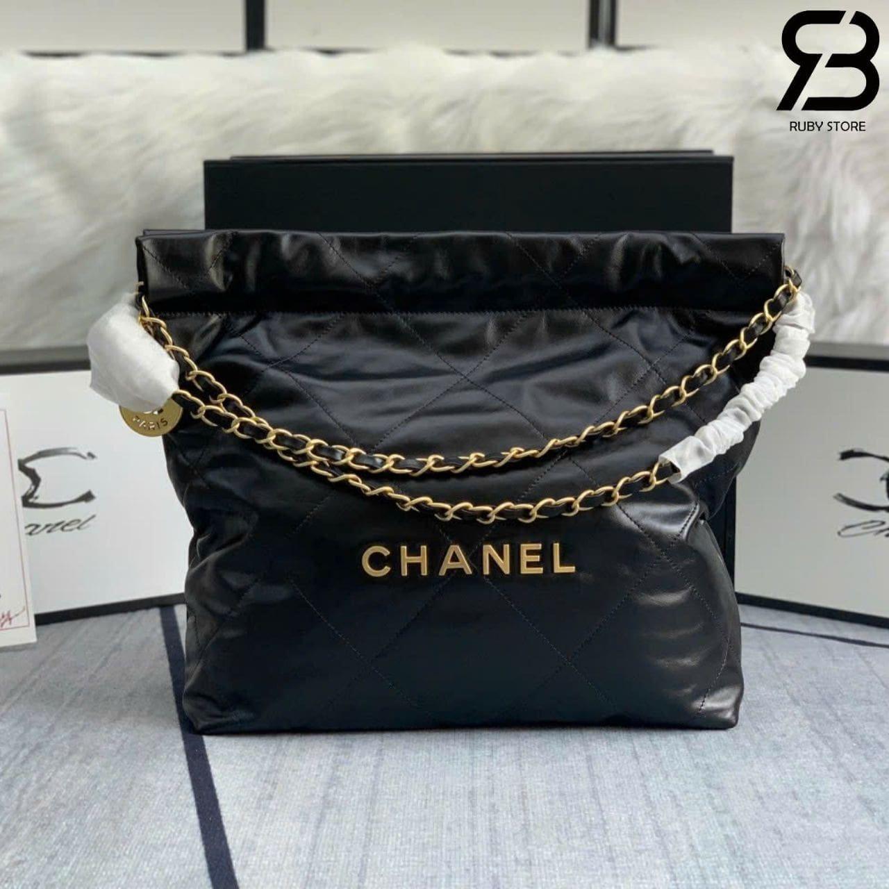 Túi CN 22 Shopping Bag Small Black Size 35 Màu Đen