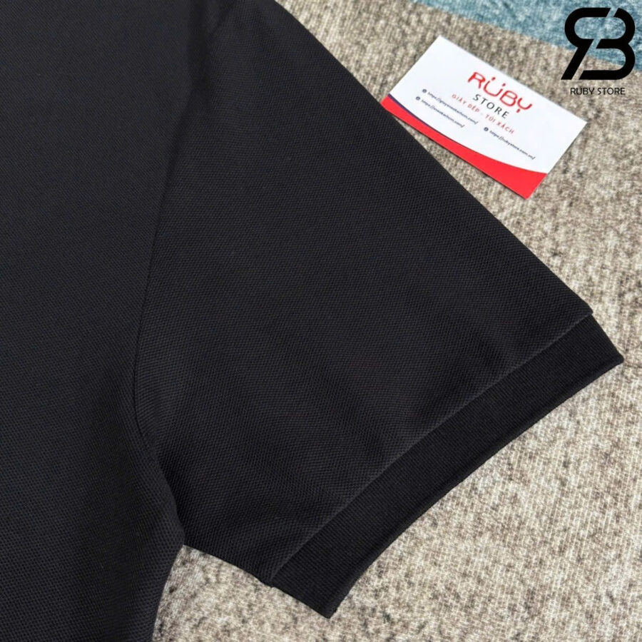 Áo Polo Burberry Checked Short Sleeves Black Màu Đen