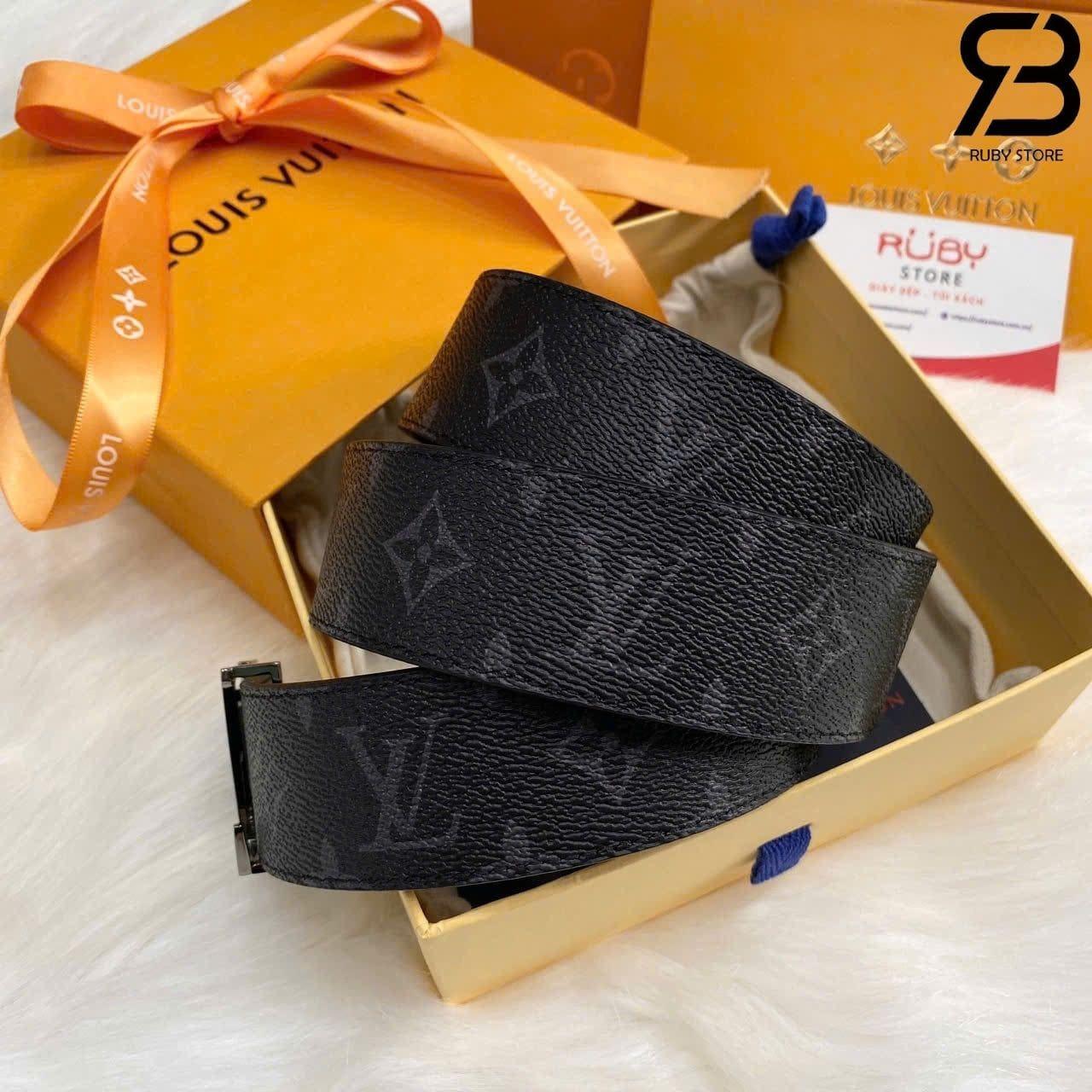 Thắt Lưng LV Initiales 40MM Reversible Belt Monogram Eclipse RHW