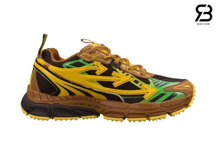 Giày Off-White Be Right Back Yellow Brown Vàng Nâu